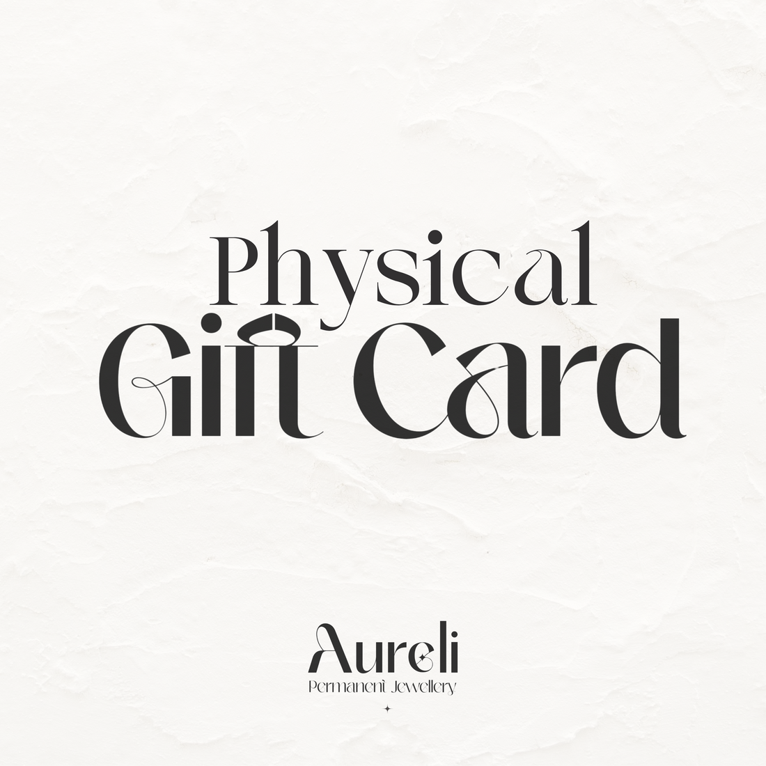 Permanent Jewellery Physical Gift Card – Aureli